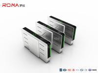 China Acrylic Flap Barrier Gate IC Card Fingerprint Pedestrian Office Security System for sale