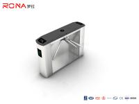 China Bridge Type Pedestrian Security System RFID Tripod Turnstiles With Fingerprint Reader for sale