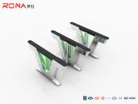 China Organic Glass Access Control Barriers Swing Gate AC220V With Multi Passing Modes for sale