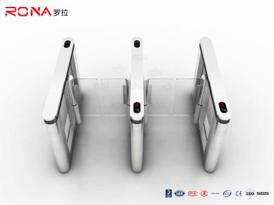 China Office Building Speed Gate Turnstile with Servo Motor & Card Reader - 9 Sensor Security Access Control System for sale