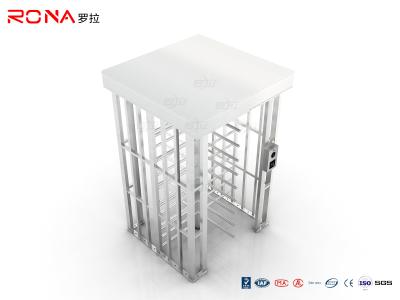 China Pedestrian Full Height Turnstile High Revolving Door 1200mm Height Stable Noiseless Operation for sale