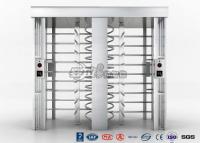 China Stainless Steel Full Height Turnstile 304 220V Dual Lane Access Control System for sale