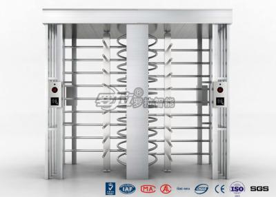 China Stainless Steel Full Height Turnstile 304 220V Dual Lane Access Control System for sale