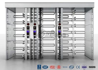 China Full Height Turnstile 304 Stainless Steel 220V 50Hz 0.2S Opening for Amusement Park School for sale