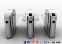 China High Speed Glass Lane Flap Barrier Gate Turnstile 304 Stainless Steel 1420x310x1005mm for Gym Metro for sale