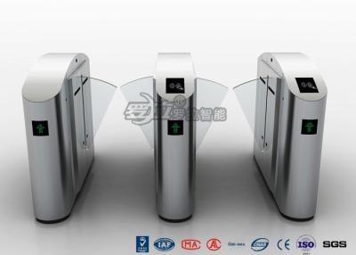 China High Speed Glass Lane Flap Barrier Gate Turnstile 304 Stainless Steel 1420x310x1005mm for Gym Metro for sale