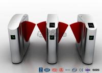 China Bi-Directional Flap Barrier Turnstile 1200x300x990mm with 30 Persons/Minute Throughput for Indoor/Outdoor Security Access Control for sale