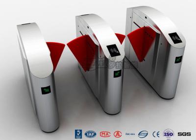 China ADA Retractable Security Flap Turnstile Barrier Gate DC24V 20W with 40 Persons/Minute Capacity and 5 Million Cycle Life for sale