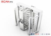 China Full Height Turnstile Pedestrian Access Control with RFID and Fingerprint Security System 120 Degree for sale