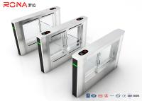 China Office Building RFID Swing Gate Turnstile with Glass Construction - 1-60s Adjustable Reset & IP65 Waterproof Access Control for sale