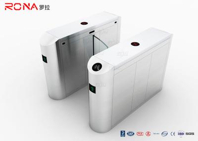 China Pedestrian Control Flap Barrier Turnstile Gate 40 Persons/Min 304 Stainless Steel for sale