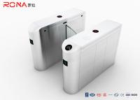 China SUS 304 Waist Height Flap Barrier Gate Turnstile With Rfid Card Access Control Systems for sale