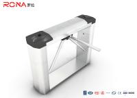 China Semi Automatic Tripod Turnstile Gate 304 Stainless Steel 1200mm with Counting Function IC Card Reader for sale