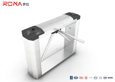 China Semi Automatic Tripod Turnstile Gate 304 Stainless Steel 1200mm with Counting Function IC Card Reader for sale