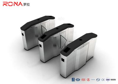 China Waist High Flap Barrier Gate Automatic Pedestrian RS232 304 Stainless Steel 1200mm 1000mm for sale