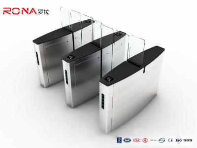 China Anti Clipping Acrylic Swing Sliding Barrier Gate 100W Automatic Pedestrian Turnstile 550mm for sale