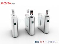 China 12VDC SUS 304 Flap Barrier Turnstile 1200×300×990mm with Face Recognition Access Control RS485 RS232 for sale