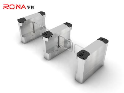 China Stainless Steel Swing Barrier Turnstile Gate 550mm Channel Width AC110V Access Control for sale
