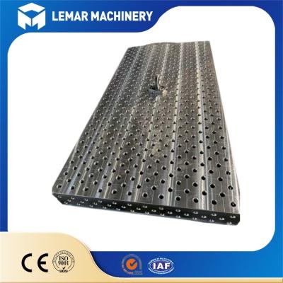 China M12 3D Welding Fixture Table 50x50 Grid 12mm Thin Cast Iron Top Tilting Welding Table for sale