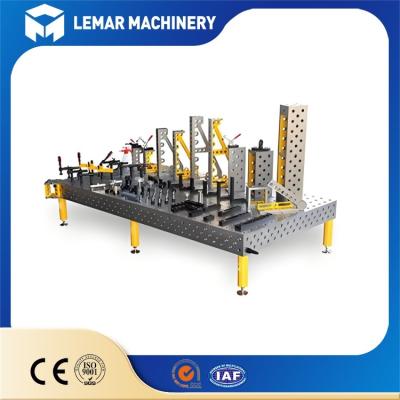 China Steel Frame Mobile Welding Table D16 3D With Holes For Structural Stability for sale
