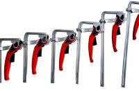 China Insert Ratchet F Clamp Woodworking Quick Release Forged One Piece Body for sale