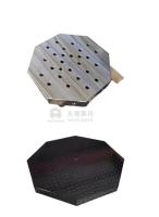 China Octagon shaped heavy duty welding table with sturdy steel construction for sale