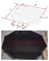 China Octagon shaped heavy duty welding table with sturdy steel construction for sale