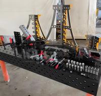 China Steel 28 Series Work Platform 3d Flexible Welding Table with Welding Jigs for sale