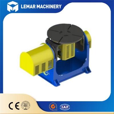 China Dual Axis Rotary Welding Positioner  P Type 81°/Sec 500mm Motorized Welding Turntable for sale