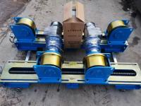 China 10 Ton Load Capacity Adjustable Spacing Variable Speed Welding Rotator Turning Roll for sale