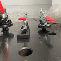 China Disc horizontal quick clamp, square disc vertical quick clamp for sale