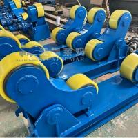 China 20-ton Load Capacity Self-Aligning Welding Rotator with VFD Speed Control for Tank and Boiler Welding for sale