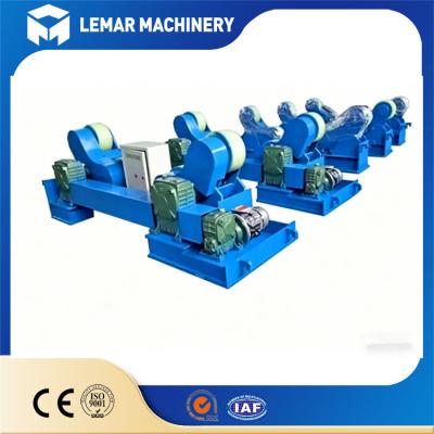 China Anti-slip PU Wheel 40 Ton Welding Roller Frame Pressure Vessel Use for sale