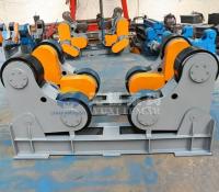 China Anti-slip PU Wheel 40 Ton Welding Roller Frame Pressure Vessel Use for sale