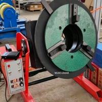 China 0.5-6r/min Stepless Speed 50kg Rotary Welding Positioner Portable Welding Turning Table for Small Workpiece Welding for sale