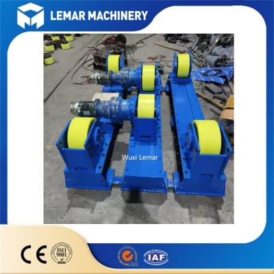 China 10Ton Manual Adjustable Welding Turning Roller Variable Frequency for Pressure Vessel Circumferential Welding for sale