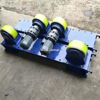 China 10Ton Manual Adjustable Welding Turning Roller Variable Frequency for Pressure Vessel Circumferential Welding for sale