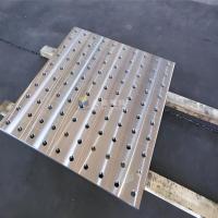 China Heavy duty flat 2D welding table with modular fixture holes for sale