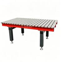 China Standard 100mm Pitch D28 2D Industrial Welding Table For Metal Workers for sale