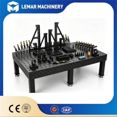 China 3D D28 Metal Fabrication Welding Table Heavy Duty  Wear Resistant Surface for sale