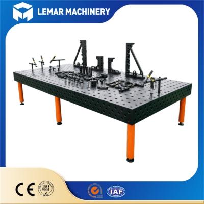 China Precision 3D D28 Welding Table Nitrided Steel Heavy Duty Fabrication Bench for sale