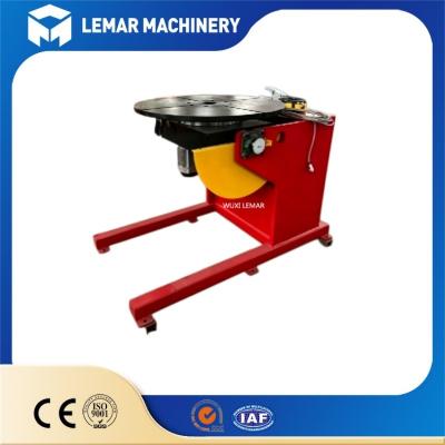 China 1000kg Heavy Duty Welding Positioner, 0-120° Tilting Rotary Table for  Pipe Flange Circular Welding for sale