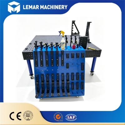 China Durable Mobile D28 Grid Full Accessory Organized Industrial Welding Table for sale