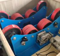 China 3 Ton Self-Aligning Welding Rotator PU Rollers for Cylinder Pipe Welding for sale
