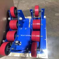 China 3 Ton Self-Aligning Welding Rotator PU Rollers for Cylinder Pipe Welding for sale