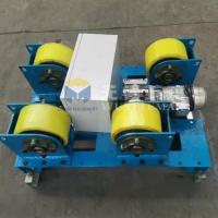 China 3 Ton Adjustable Welding Turning Rolls Manual Screw Adjust Tank Rotation Roller for sale