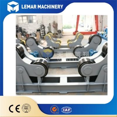 China 20 Ton Self‑Aligning PU Roller Welding Rotator for Tank Vessel Fabrication for sale