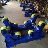 China 20 Ton Self‑Aligning PU Roller Welding Rotator for Tank Vessel Fabrication for sale