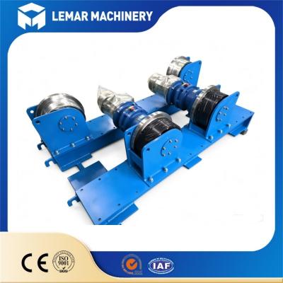 China 5 Ton Welding Rotator Manual Roller Spacing Adjustment for sale
