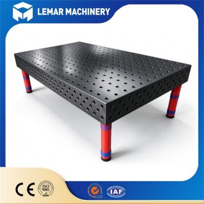 China D28 Modular 3D Welding Table with 28mm Hole Grid Nitrided Surface and 0.1mm Precision for Pipe Prefabrication for sale